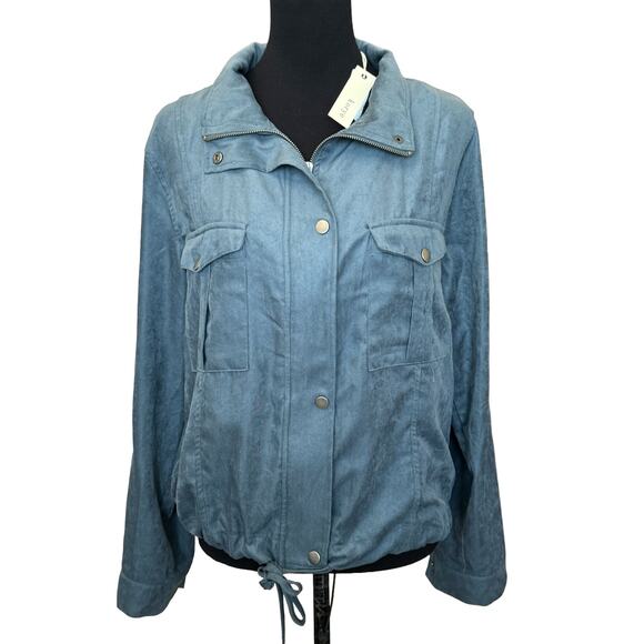 Korye | Jackets & Coats | New Korye Utility Rolled Tab Sleeve Zip Up ...